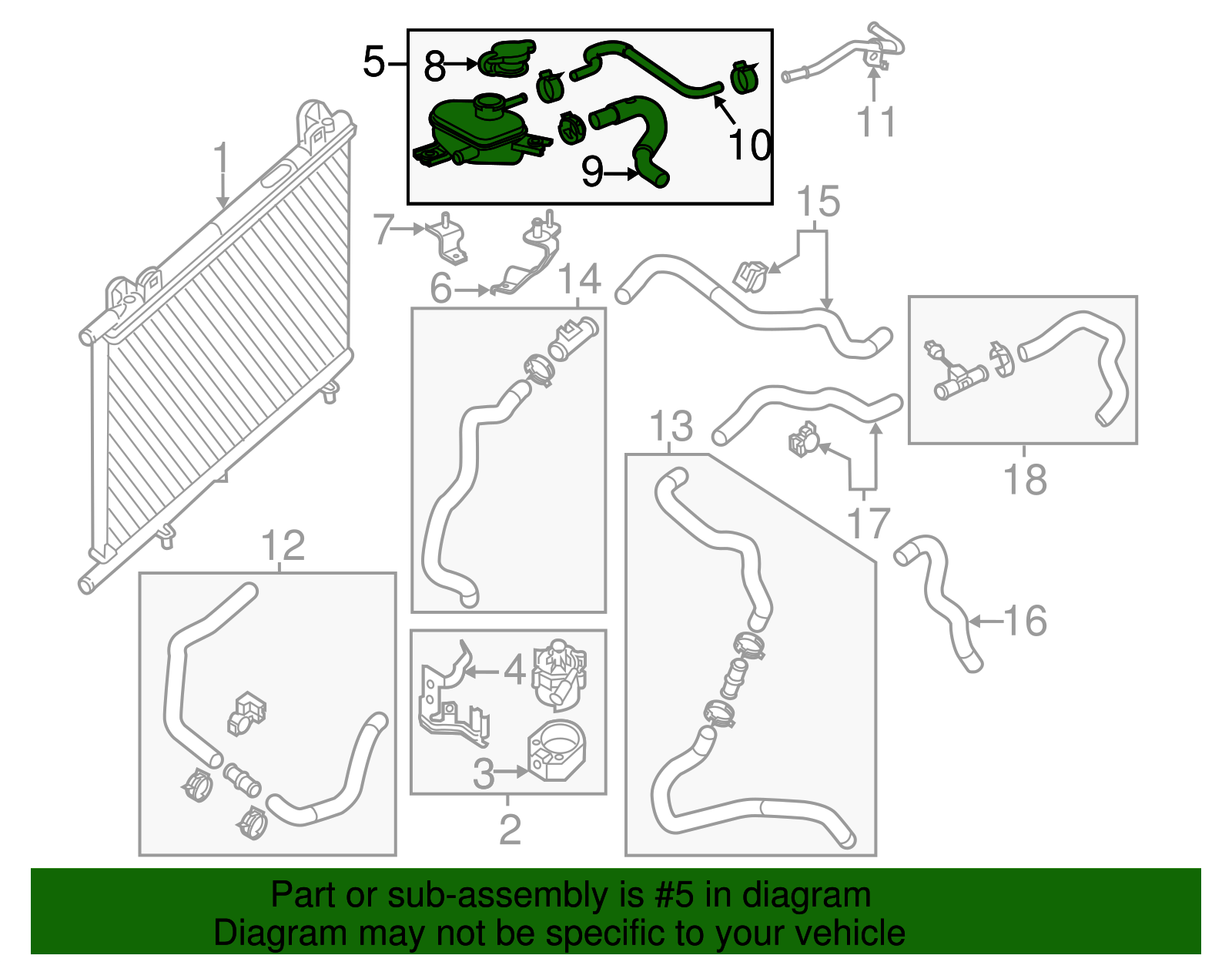 2014-2016 Nissan Reservoir Assembly 21710-3JV0A | Scott Evans Nissan Parts
