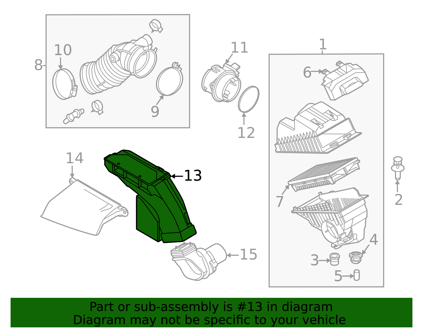 28210-P2000 - Air Duct 2021-2025 Kia Sorento | Kia.Parts Store
