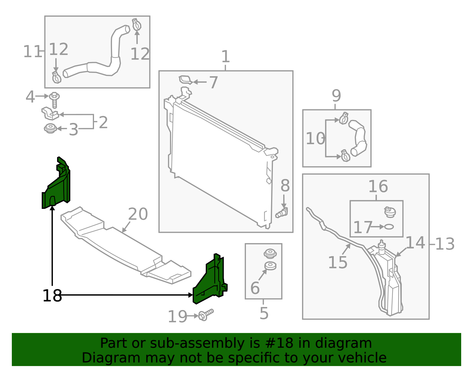 2017-2022 Genesis G90 Side Air Baffle 29136-D2000 | MotorMotor