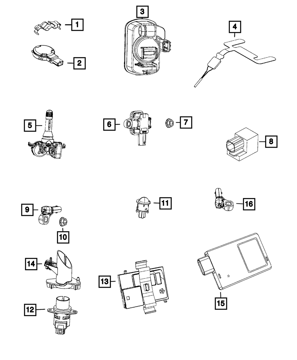 2018-2026 Mopar Acceleration Sensor 68335885AA | DodgeParts.com