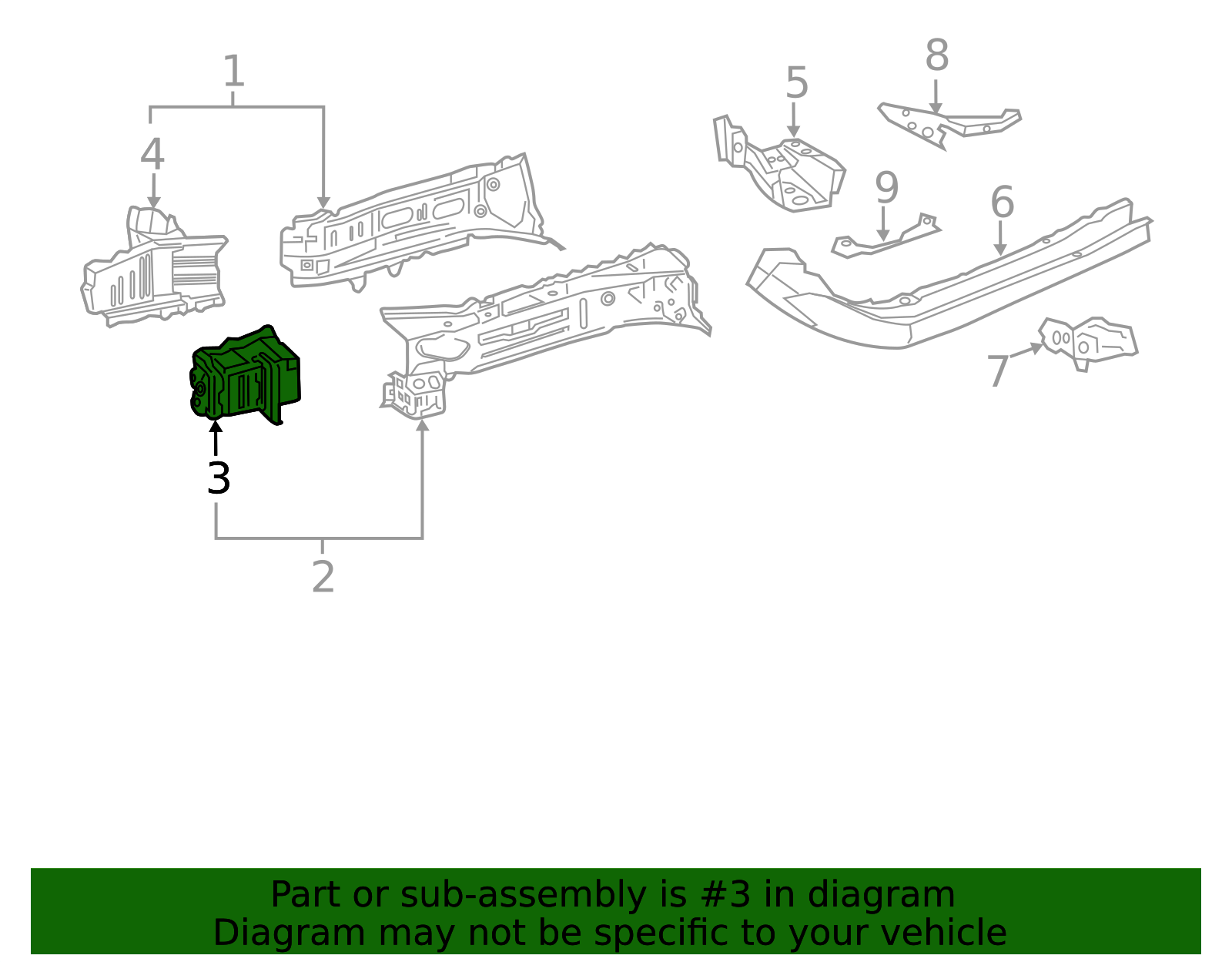 2019-2025 Toyota 2019-2024 Toyota - Plate 57014-42010 | Sparks Parts