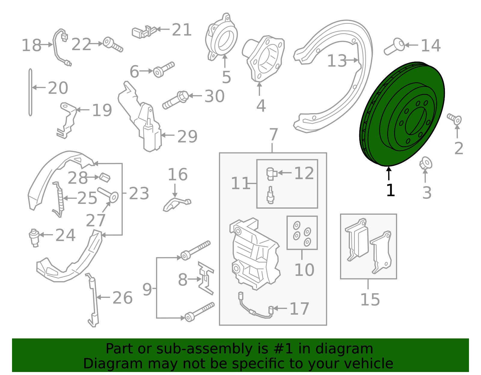 2019-2024 Porsche Cayenne Disc Brake Rotor Rear 9Y0-615-601-A | OEM ...