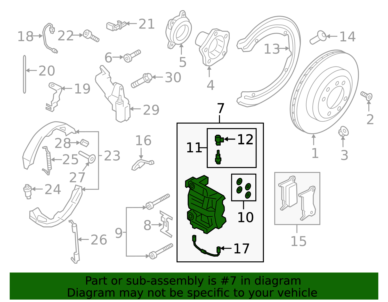 9Y0-615-423-AE - 2019-2023 Porsche Cayenne - Disc Brake Caliper 2019 ...