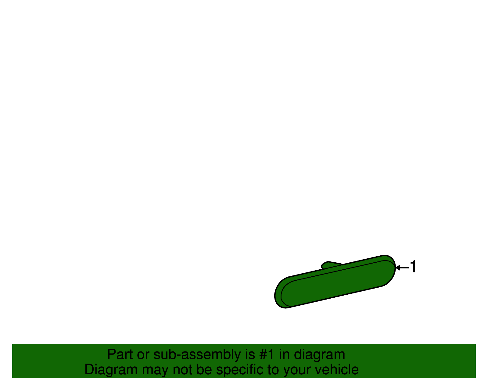 2006-2011 Chevrolet HHR Driver Side Rear End Fascia Reflector 22724912 ...