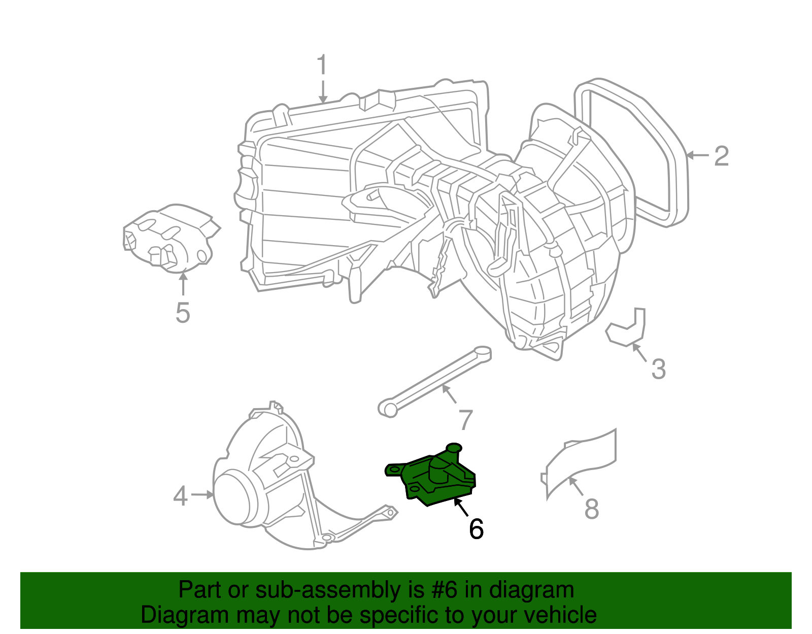 2004-2010 Volkswagen Touareg Adjust Motor 7L0-907-511-AQ | vwpartscenter