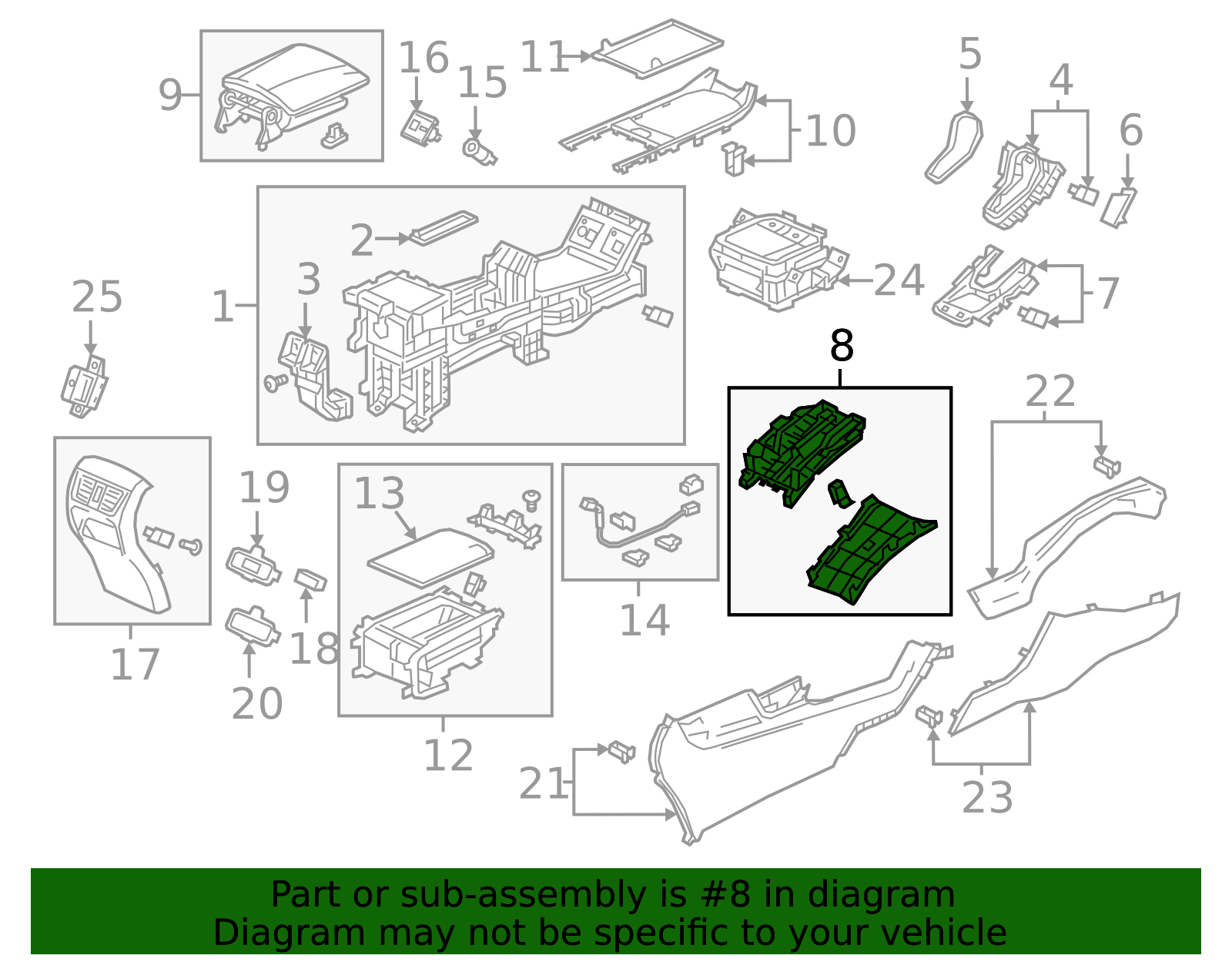 77289-TJB-A01 - 2019-2021 Acura RDX - Panel Assembly, Pass Through Roof ...