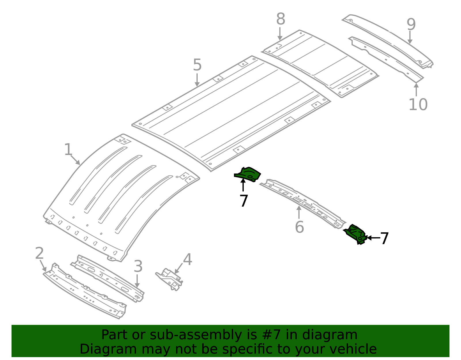2015-2025 Ford Roof Bow Extension CK4Z-61502E28-D | Awesome Parts Ford
