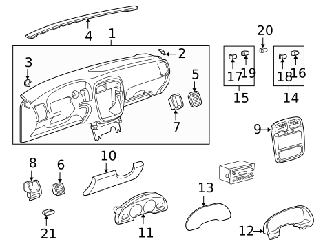 Heated Seats for 2000 Saturn LW1 | Chevy OEM Parts