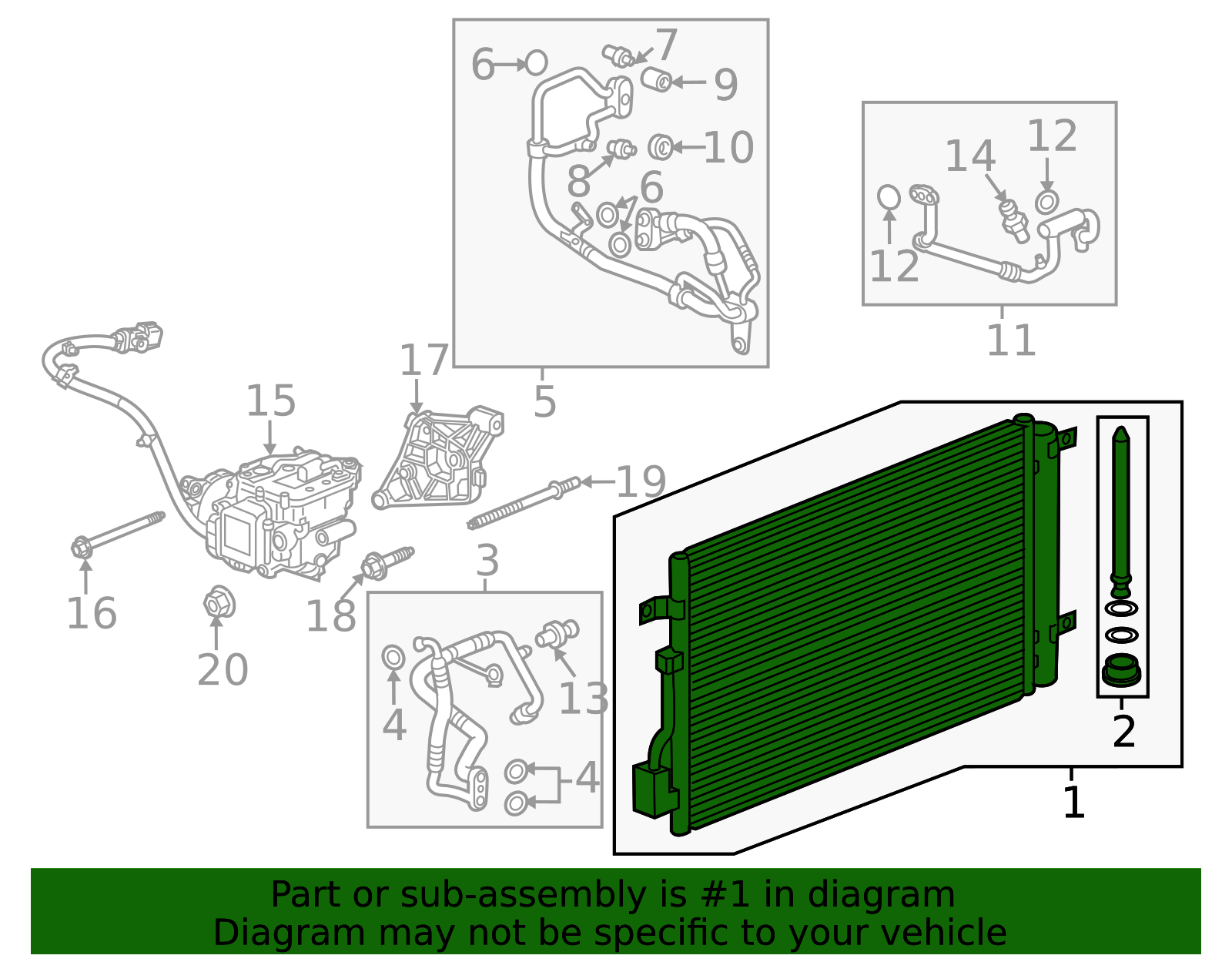 Air Conditioning Condenser 22960940 | Awesome Parts GM