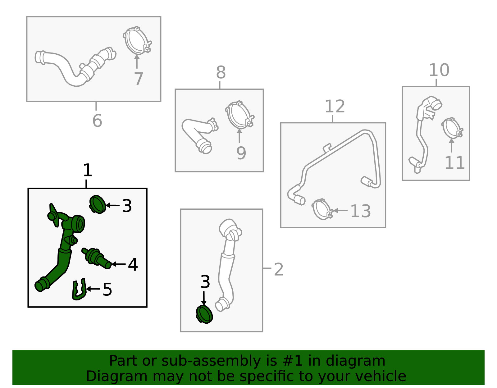 Radiator Hose 9A7-121-438-10 - Dependable OEM Engine Cooling ...