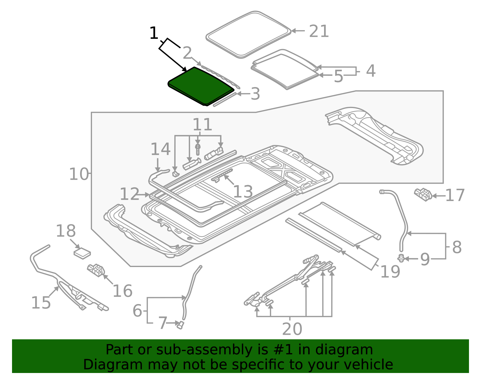 2GJ-877-055-B - Front Glass 2025 Volkswagen Taos | Volkswagen Parts Catalog