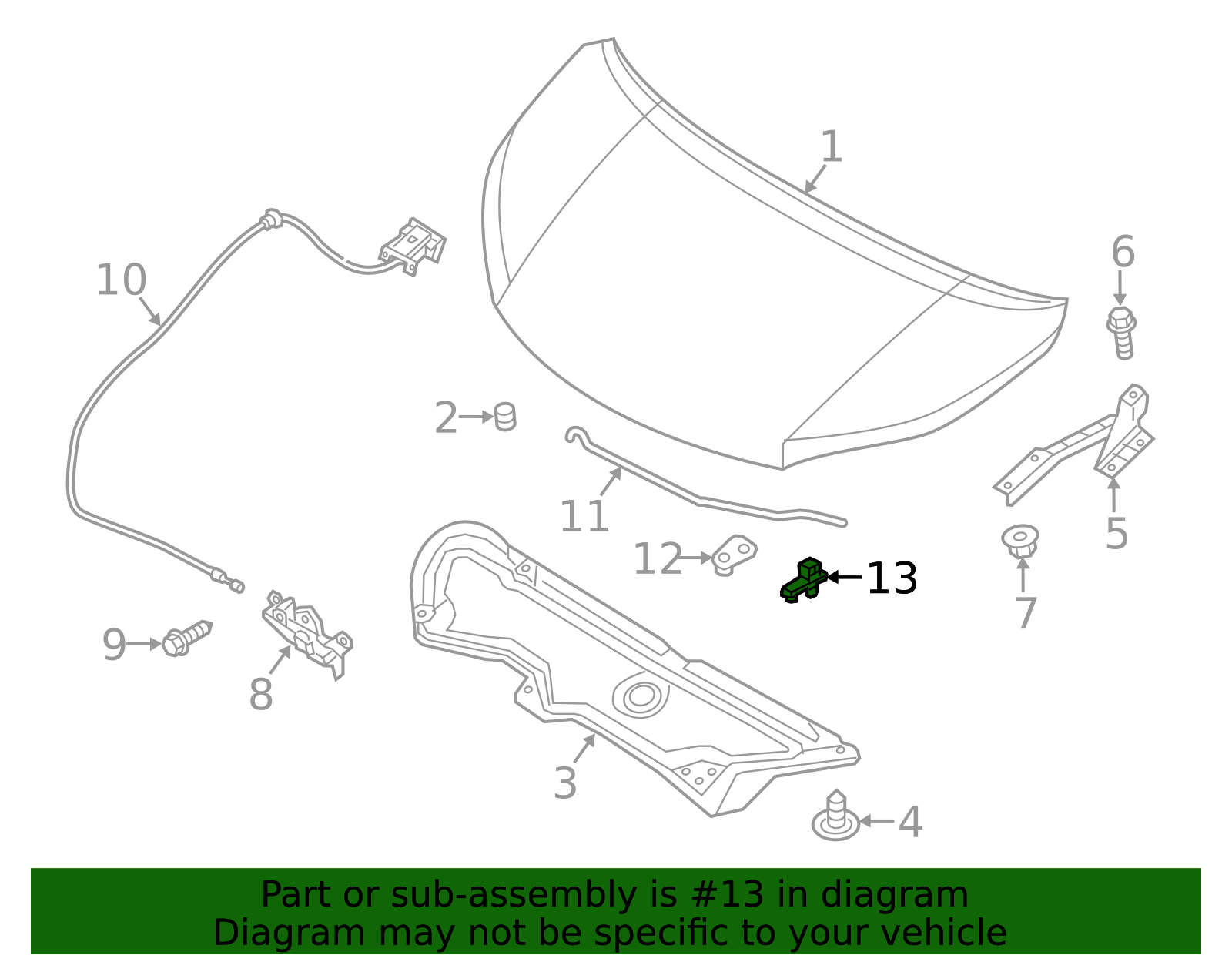 65773-CY00B - Support Rod Grommet 2013-2025 Nissan | Official Nissan ...