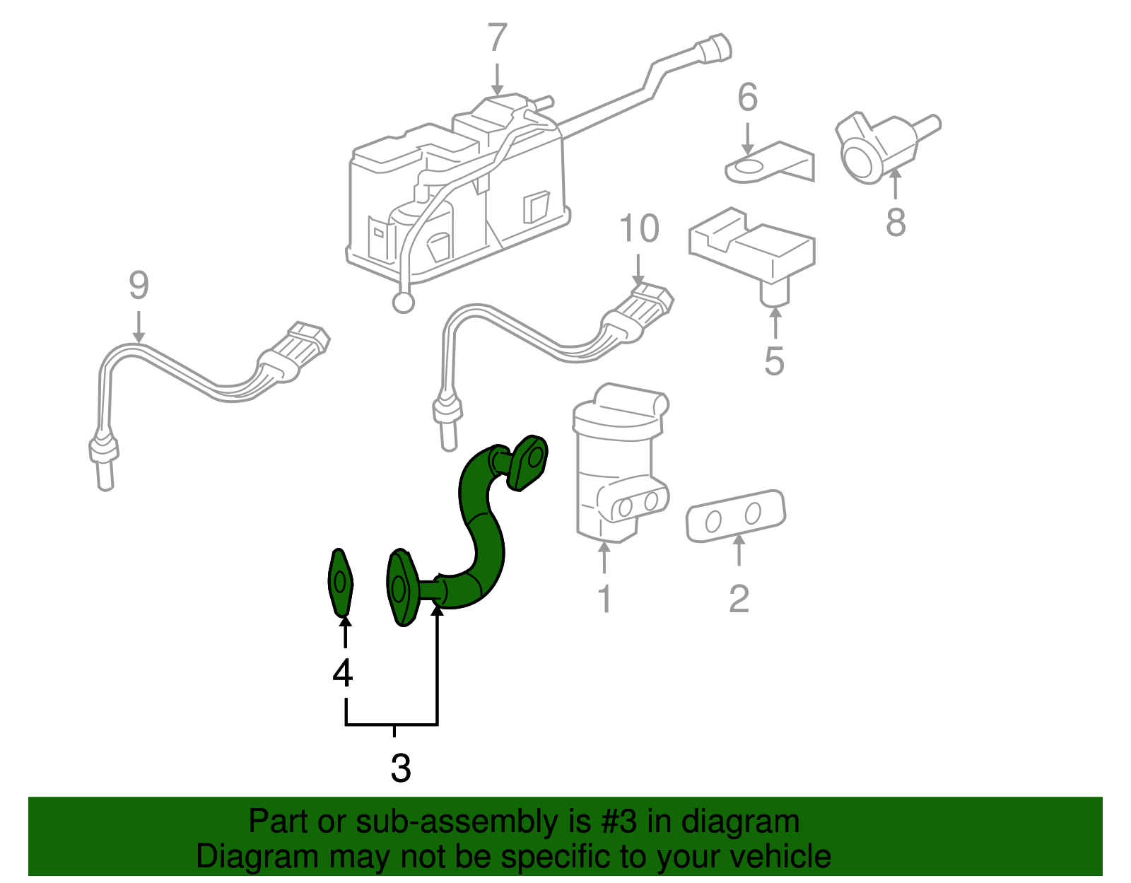 2005-2006 GM Exhaust Gas Recirculation (EGR) Valve Kit with Pipe ...