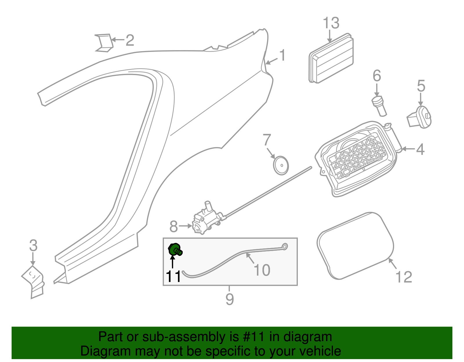 BMW 2010-2017 BMW Pull Strap Grommet 51-25-7-075-026 | BMW AutoNation Parts