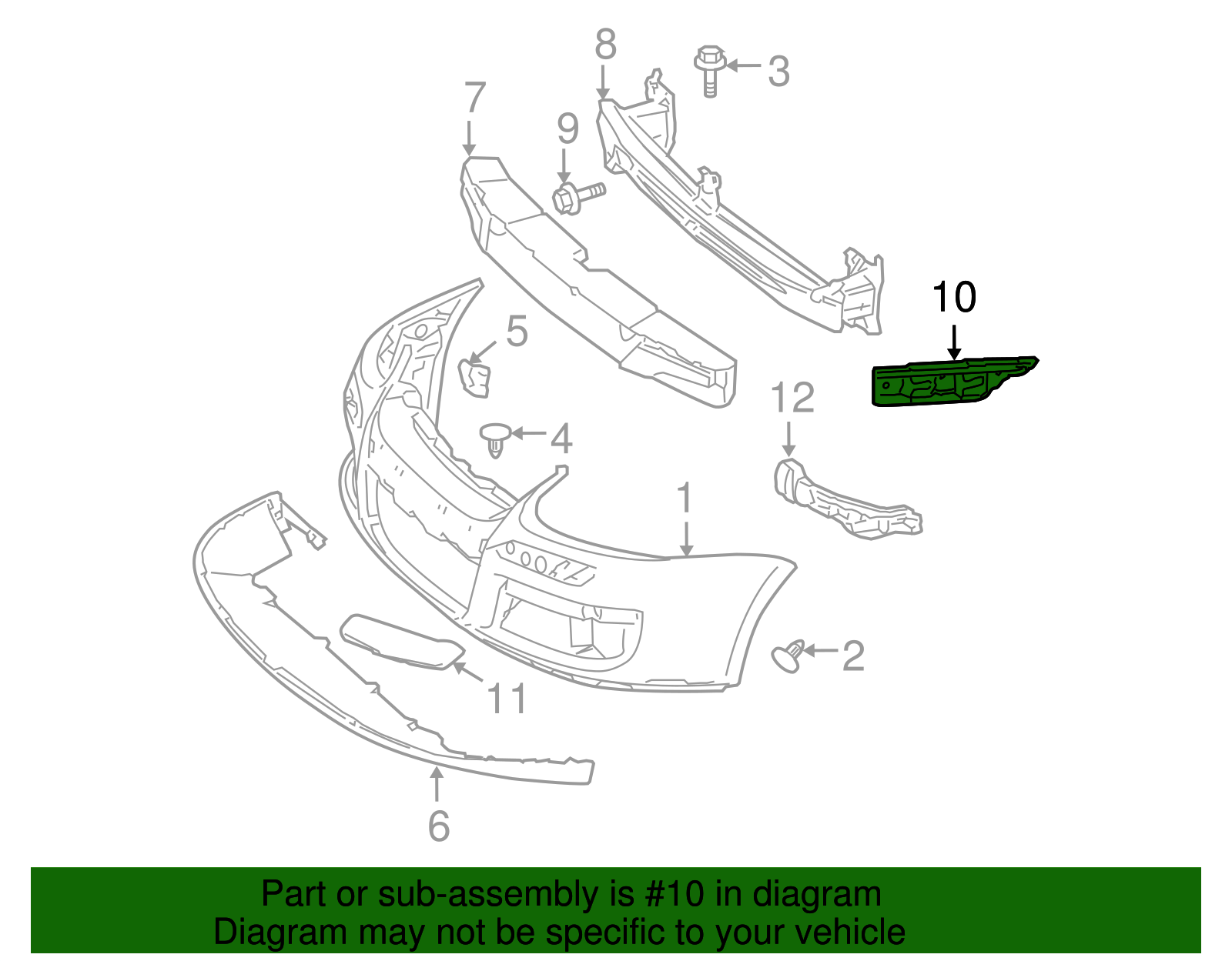 2005-2010 Volkswagen Side Retainer 1K0-807-183 | VW Direct Auto Parts