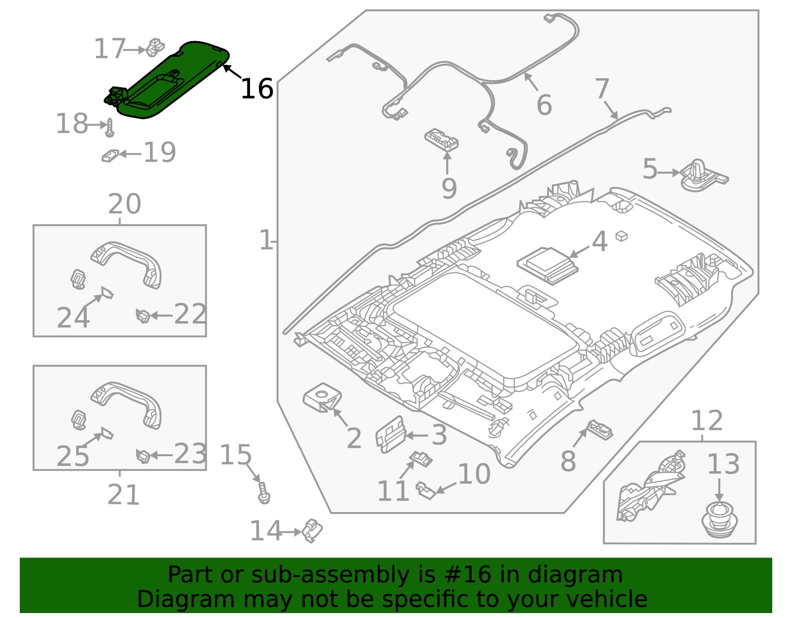 2020-2025 Mazda CX-30 Sun-Visor DGJ3-69-320D-75 | OEM Parts Online