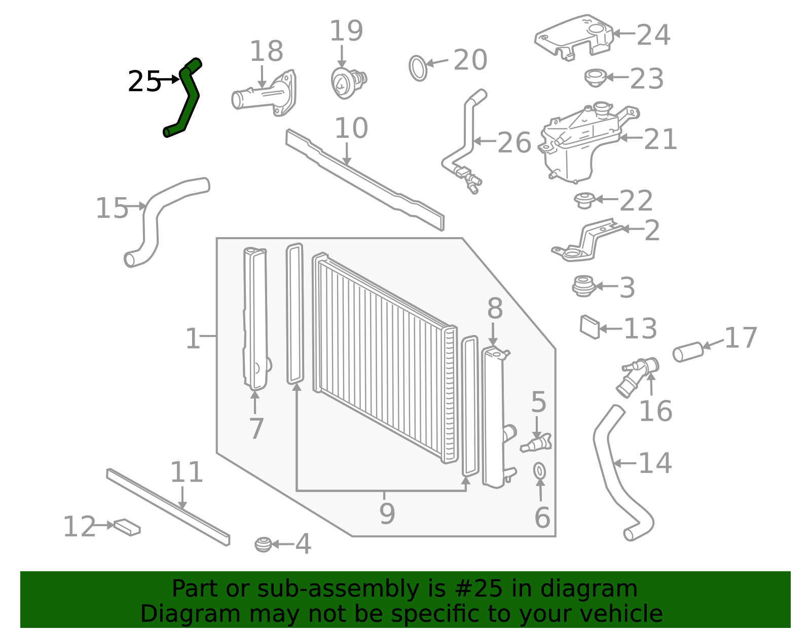 2010-2012 Lexus HS250h Overflow Hose 16261-28150 | OEM Parts Online