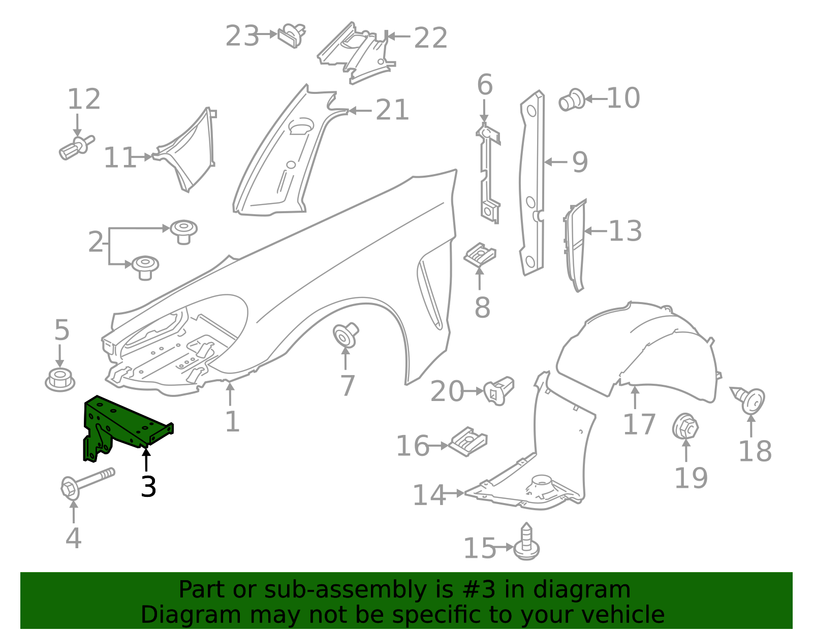 971-805-373-Y-GRV - High-Quality Fender Bracket for 2017-2025 Porsche ...