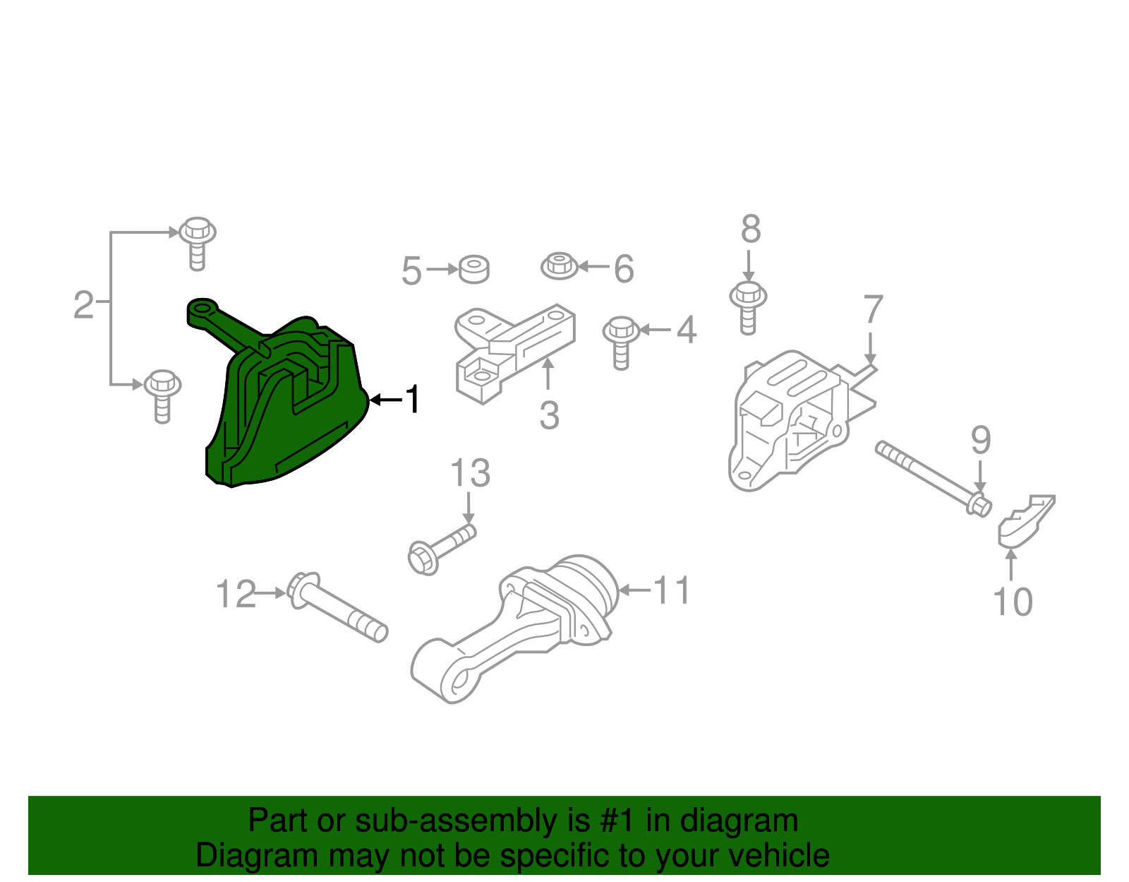 Genuine Front Mount for 2017-2023 Hyundai | Part# 21810-J9000 | Hyundai ...