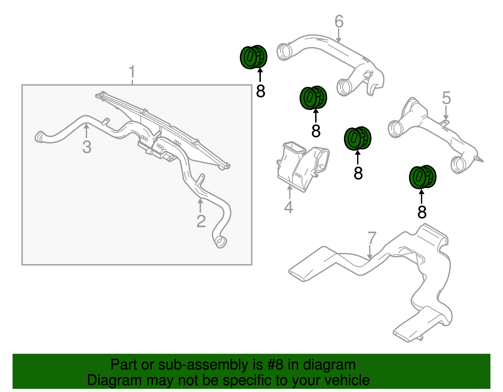 9L3Z-19893-AA - Ford Louver 2009-2014 Ford F-150 | Performance Auto Parts