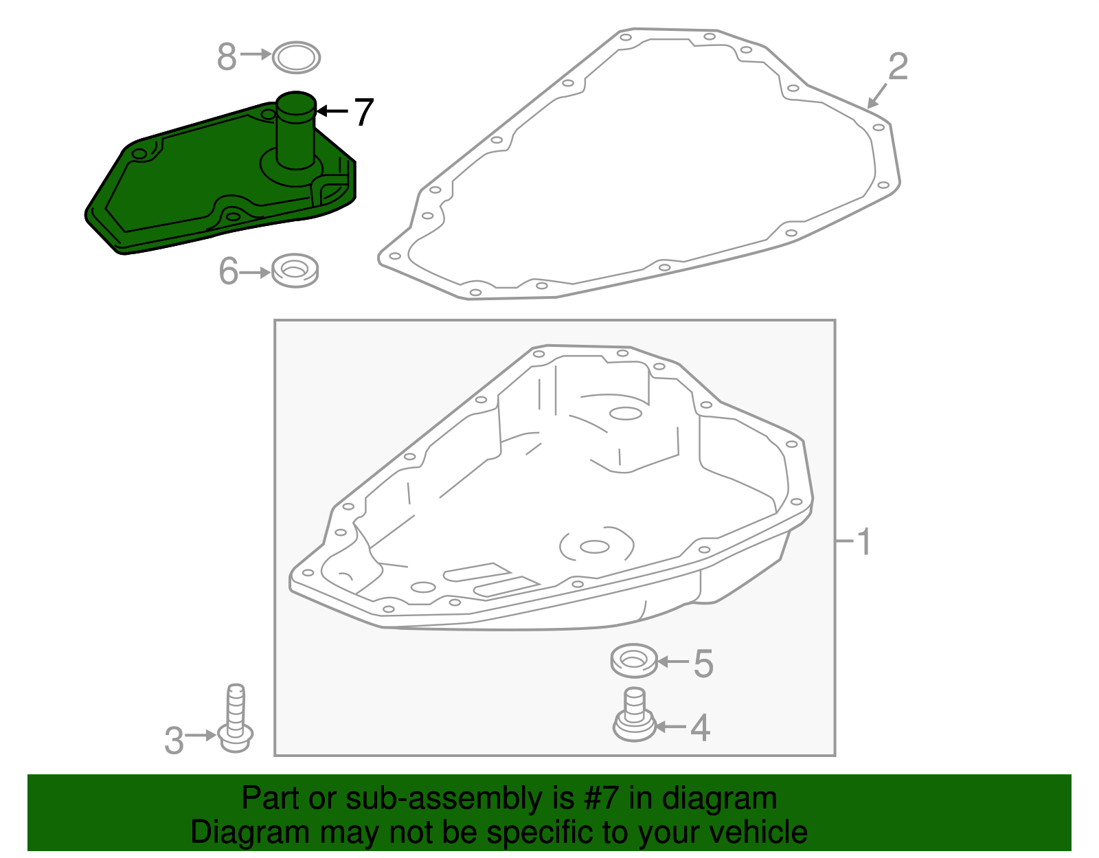 2014-2024 Mitsubishi Transmission Oil Filter 2921A007 | OEM Parts Online