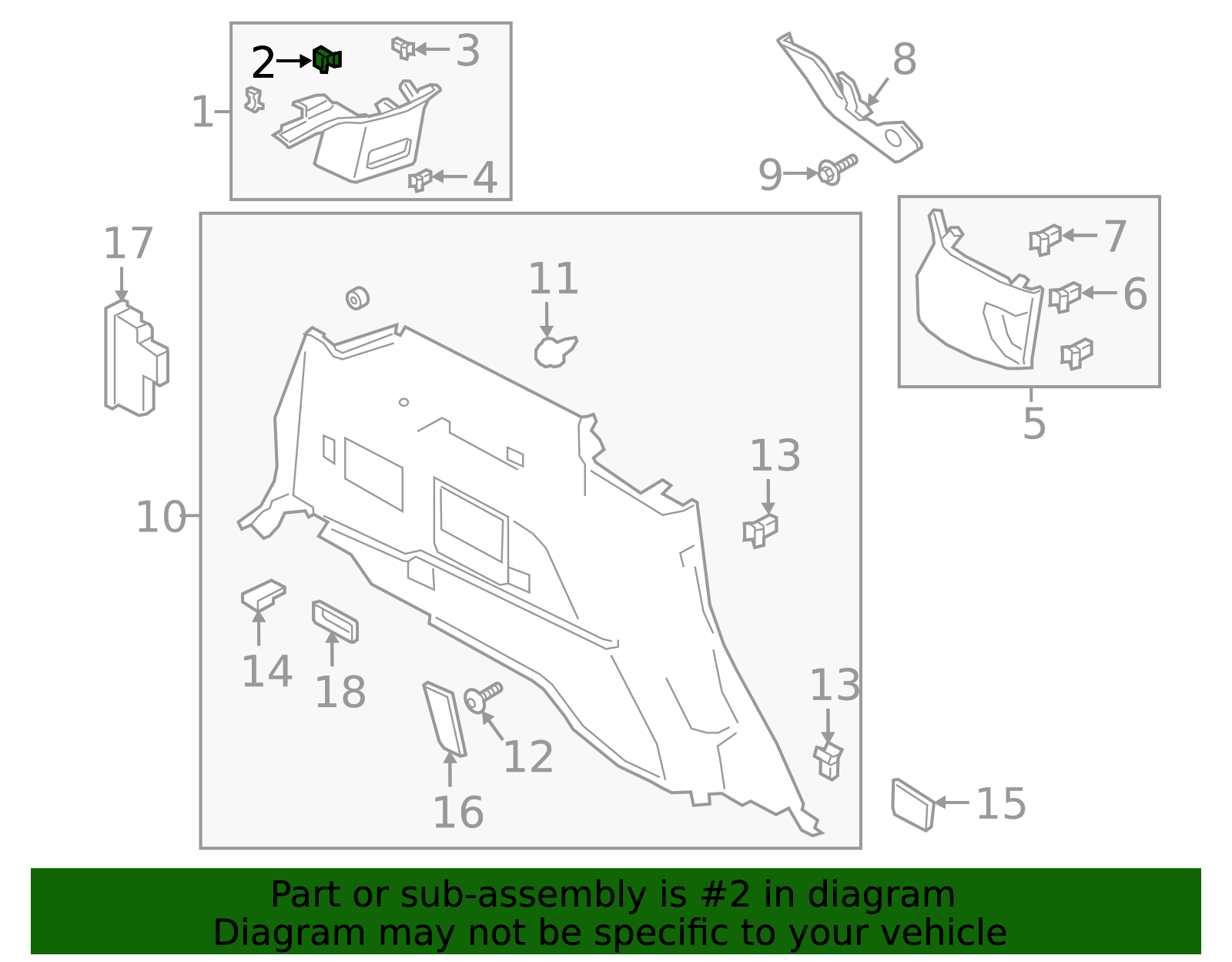 2015-2025 Ford Body B-Pillar Trim Panel Clip -W716909-S439 | TascaParts.com