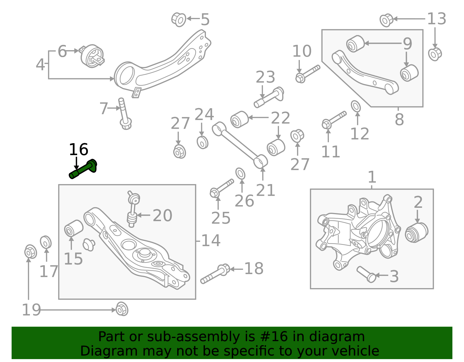 2006-2025 Hyundai Lower Control Arm Adjust Bolt 55260-3R000 | MotorMotor
