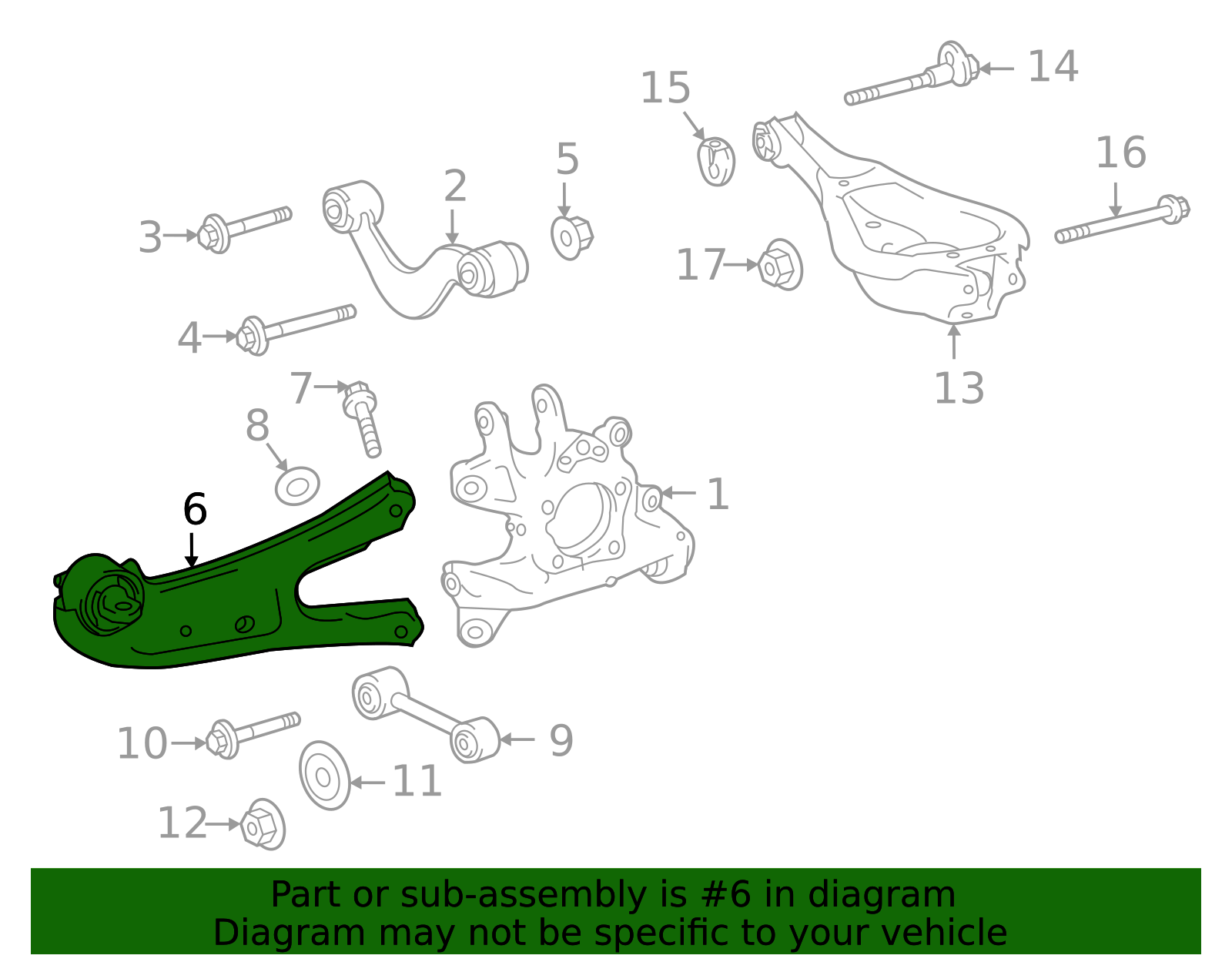 2021-2025 Toyota Sienna Trailing Arm 48760-08010 | Toyota Parts Center