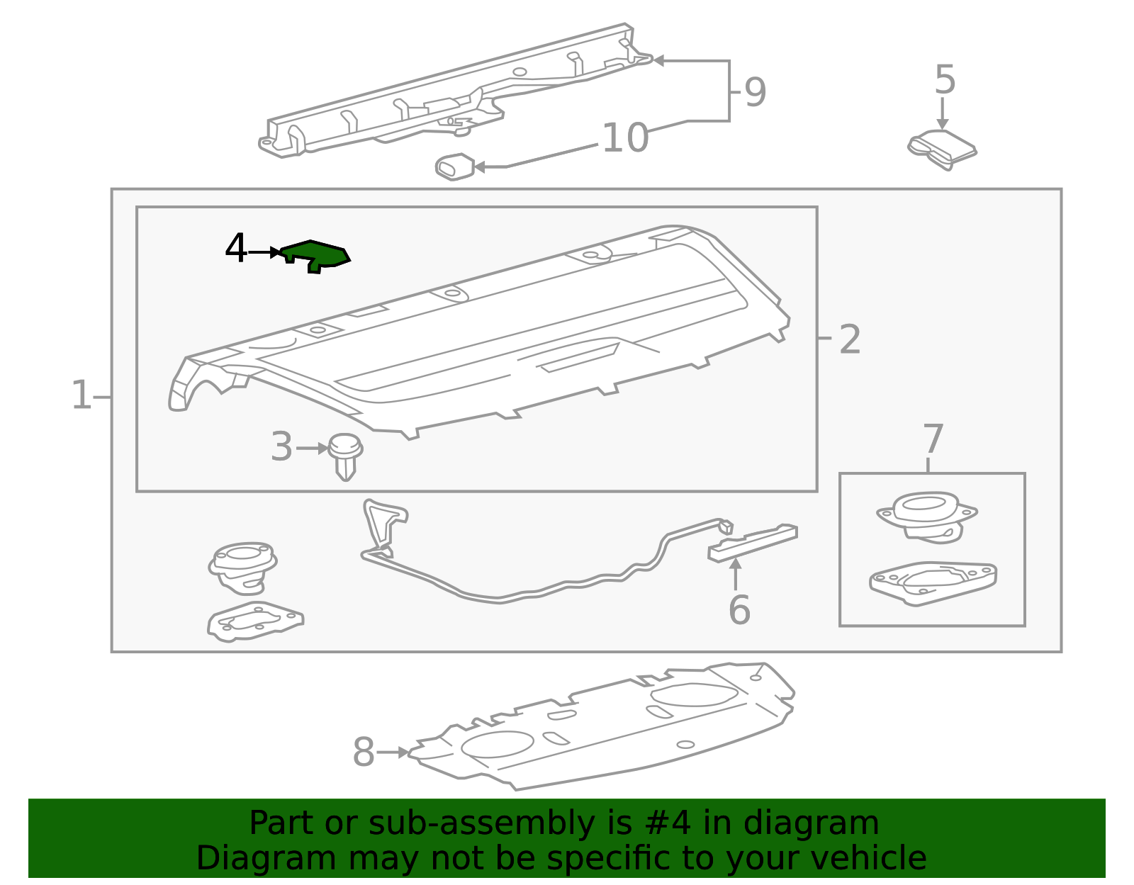 2013-2018 Toyota Avalon Anchor Cover 73717-02010-C0 | MotorMotor