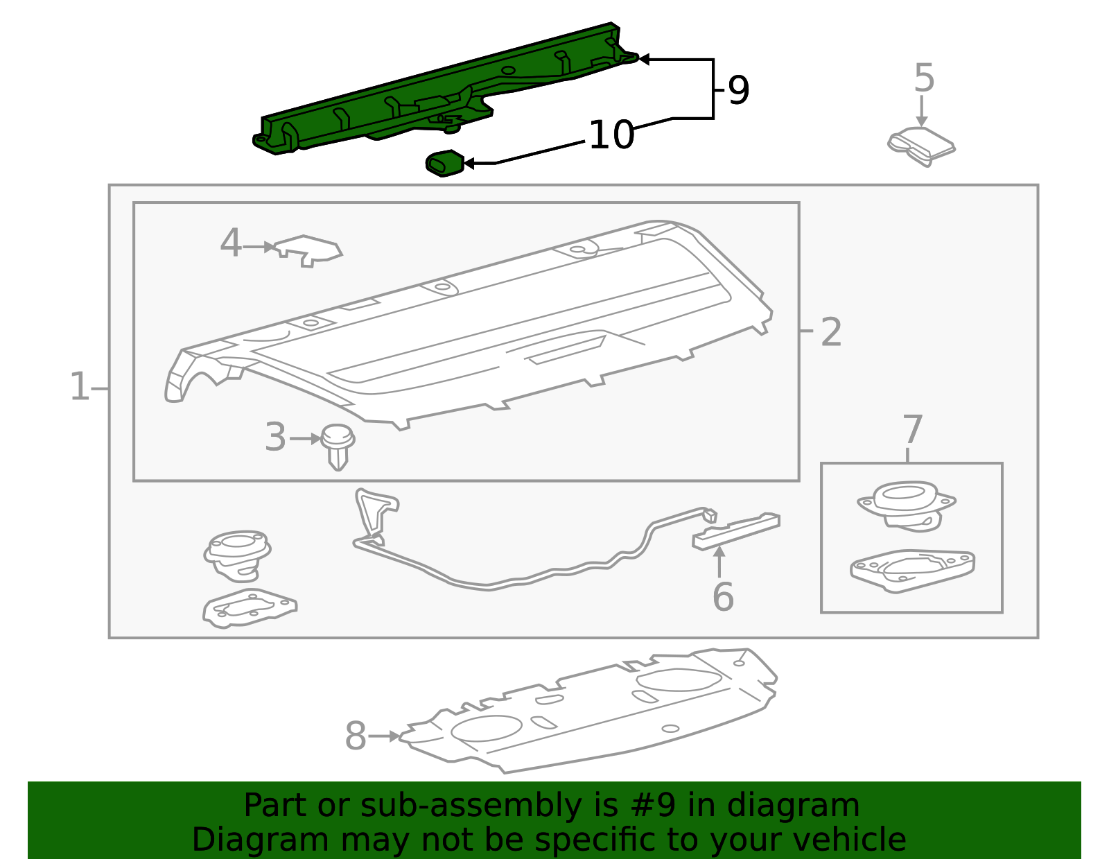 2013-2018 Toyota Avalon Back Glass Sunshade 64333-07041 | OEM Parts Online