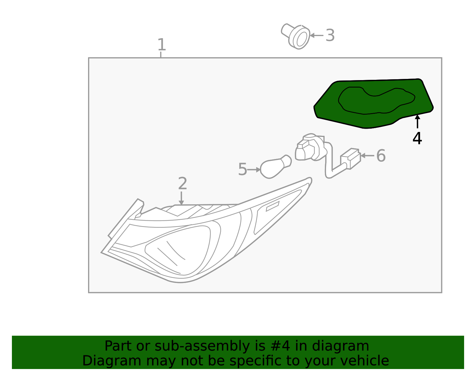 2011-2015 Hyundai Sonata Tail Light Housing Seal 92460-3S000 | MotorMotor
