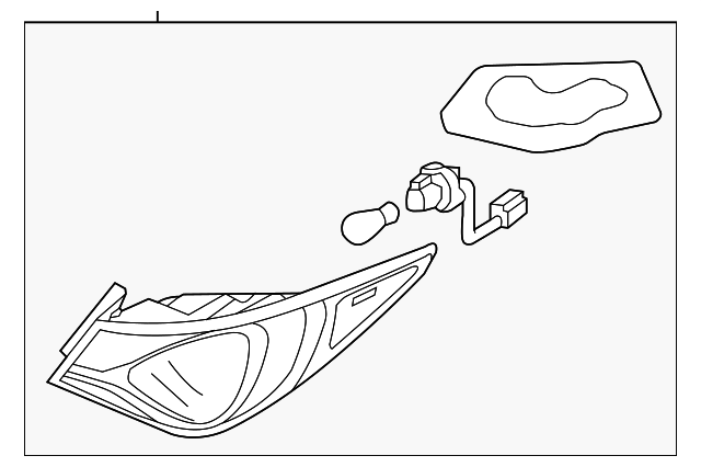 92402-3Q100 - Hyundai Tail Lamp Assembly 2013-2014 Hyundai Sonata ...