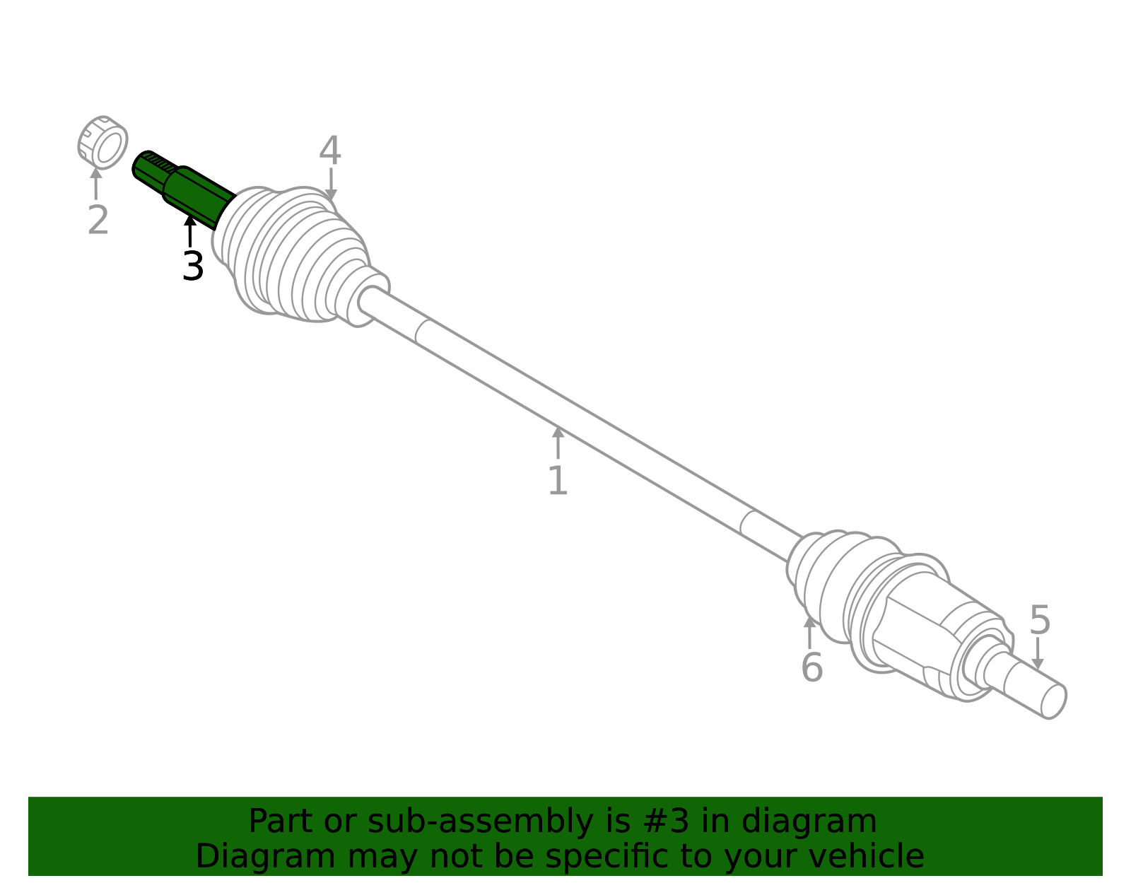496A2-Q5000 - Outer Joint 2021-2025 Kia Seltos | Kia.Parts Store