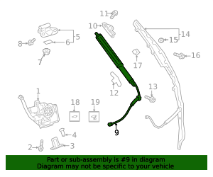 2021-2023 Toyota Venza Lift-Gate Support Strut Holder 68910-48H00 | OEM ...