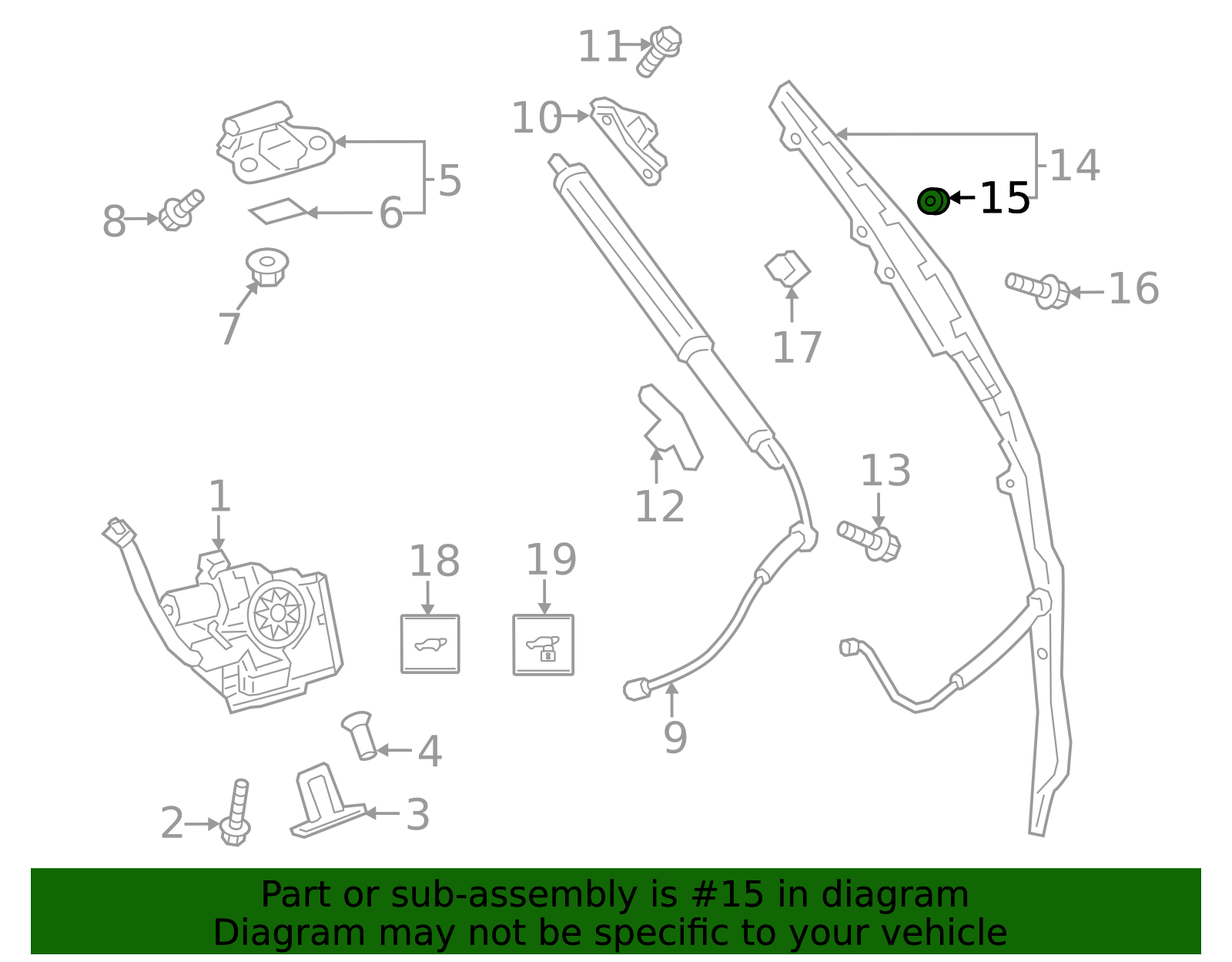 2021-2025 Toyota 2019-2024 Toyota - Object Sensor Clip 61617-42040 ...