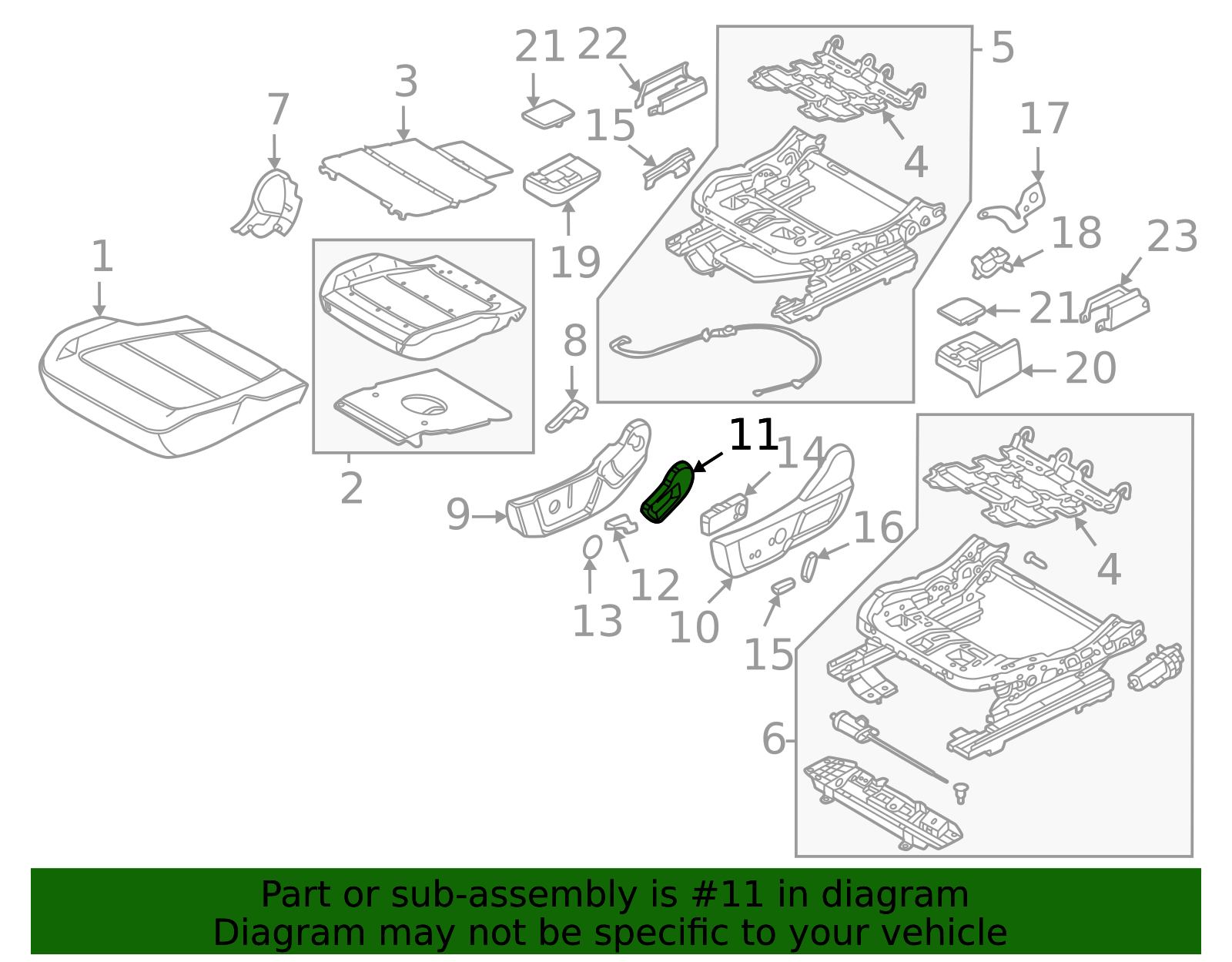 2021-2023 Ford Bronco | Handle | M2DZ-7661198-AA | Walls' Ford Parts