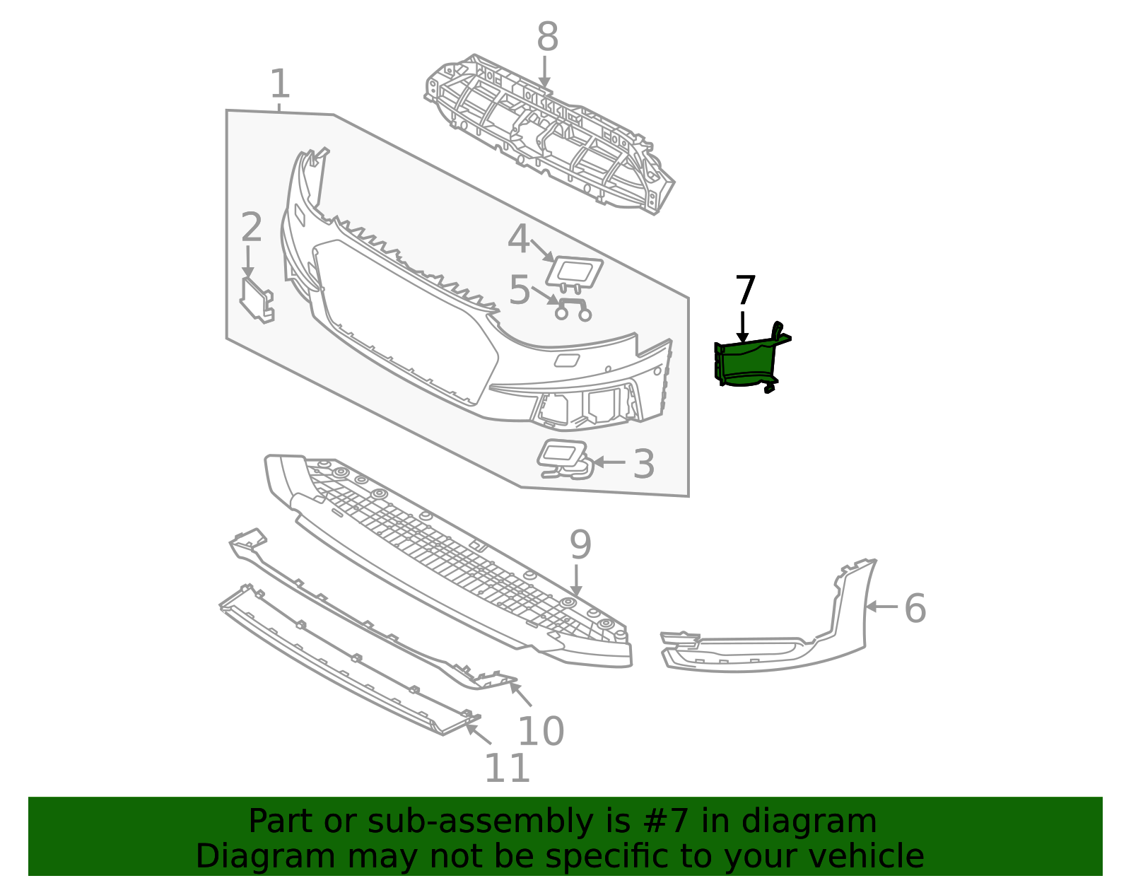 8W9-121-764-B - High-Quality Radiator Support Air Duct for 2020-2025 ...
