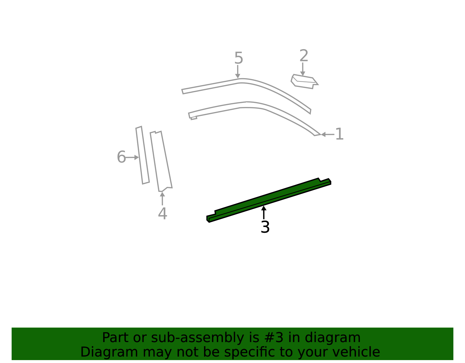 2007-2011 Toyota Camry Belt Molding 75730-06060 | OEM Parts Online