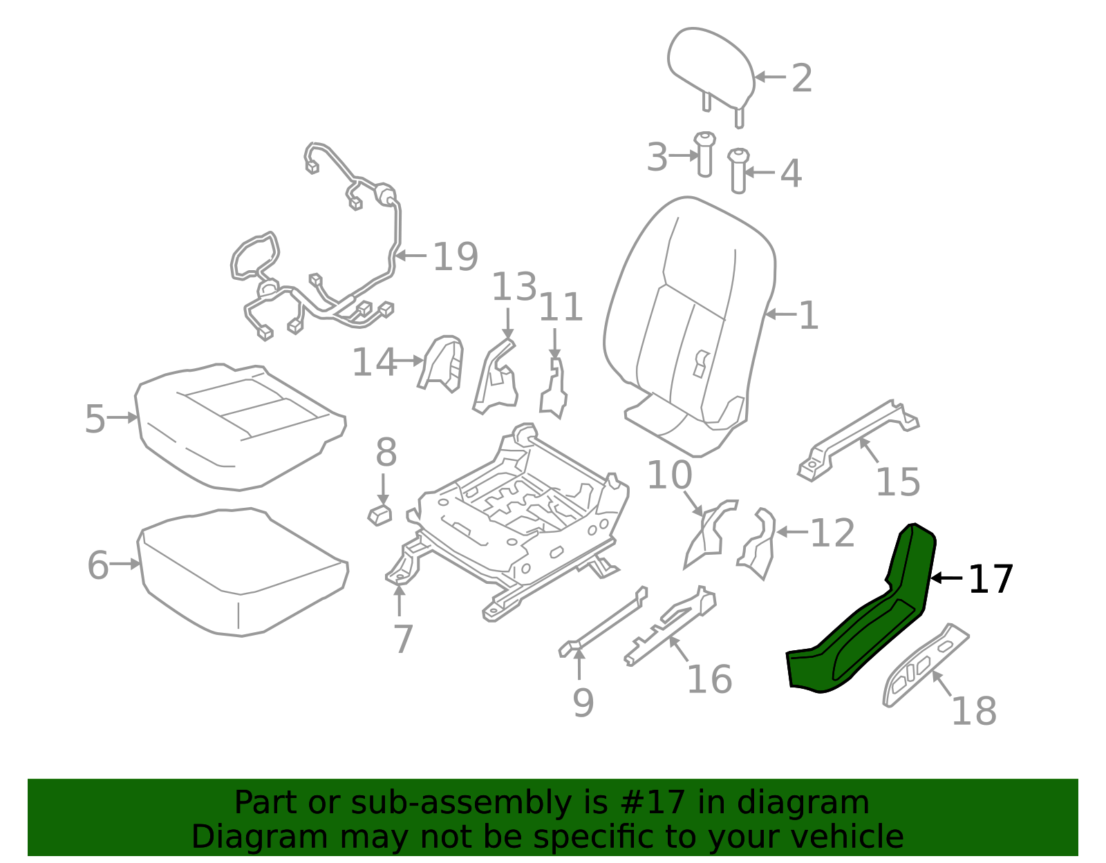 2016-2024 Nissan Outer Finish Panel - Driver's Side (LH) 87380-3KL0D ...