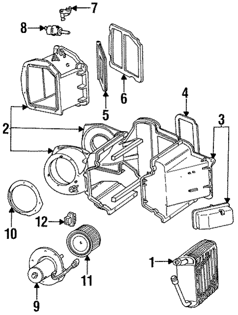 Evaporator Components for 1997 Ford F-350 | Ford Parts Catalog
