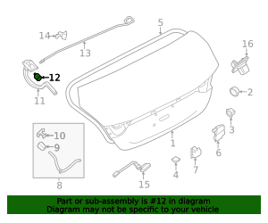 84550-3BA0A - Hinge Bumper 2016-2025 Nissan | Boro Nissan Parts