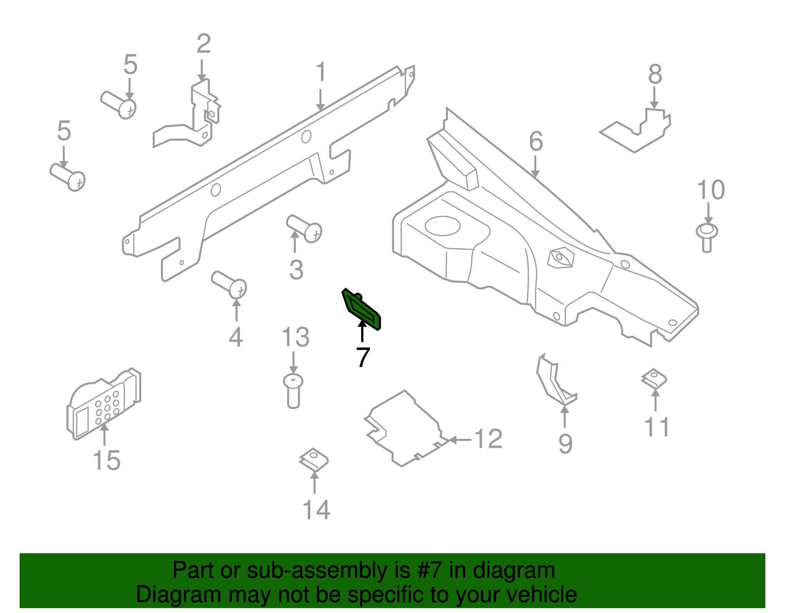 420-864-981 - Side Cover Insert 2008-2015 Audi R8 | Audi OEM Parts Guy