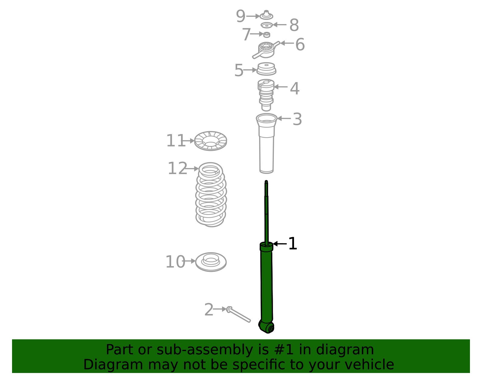 2022-2025 Kia Seltos Shock Absorber 55307-Q5600 | Kia Parts Fast