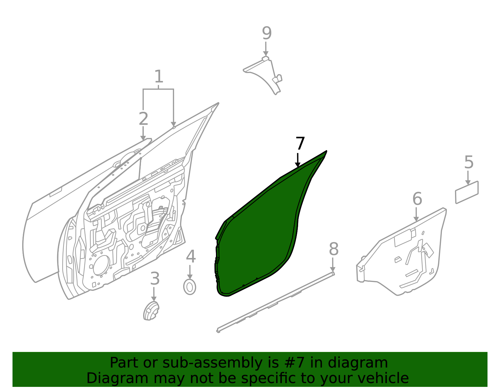 2020-2025 Nissan Sentra Door Weather-Strip 80831-6LE0A | Nissan Parts ...