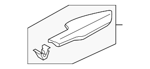 83752-T5A-A01ZA - 2015-2020 Honda Fit - Armrest L Rear Door Lining ...