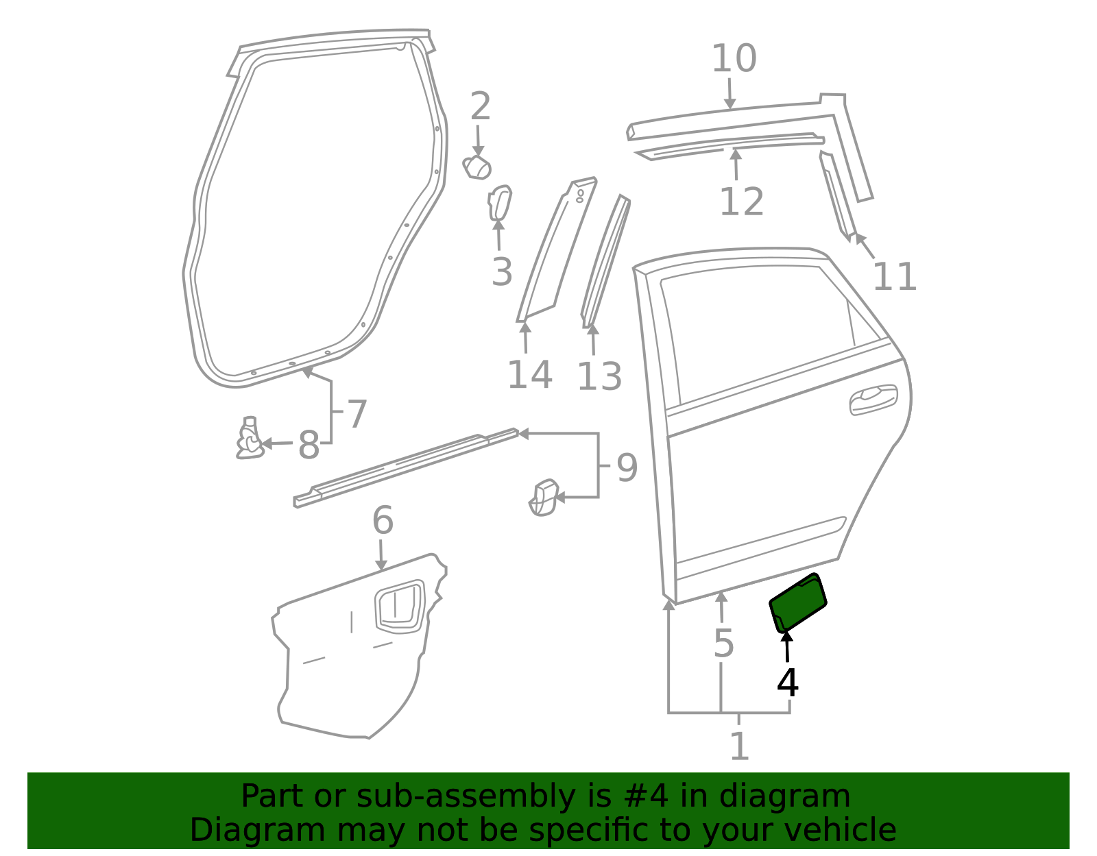 2004-2010 Toyota Door Shell Packing 67817-52020 | MotorMotor