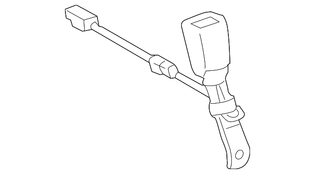 Genuine Toyota Seat Belt Receptacle (Left, Front) part# 73240-0C080-B0 ...