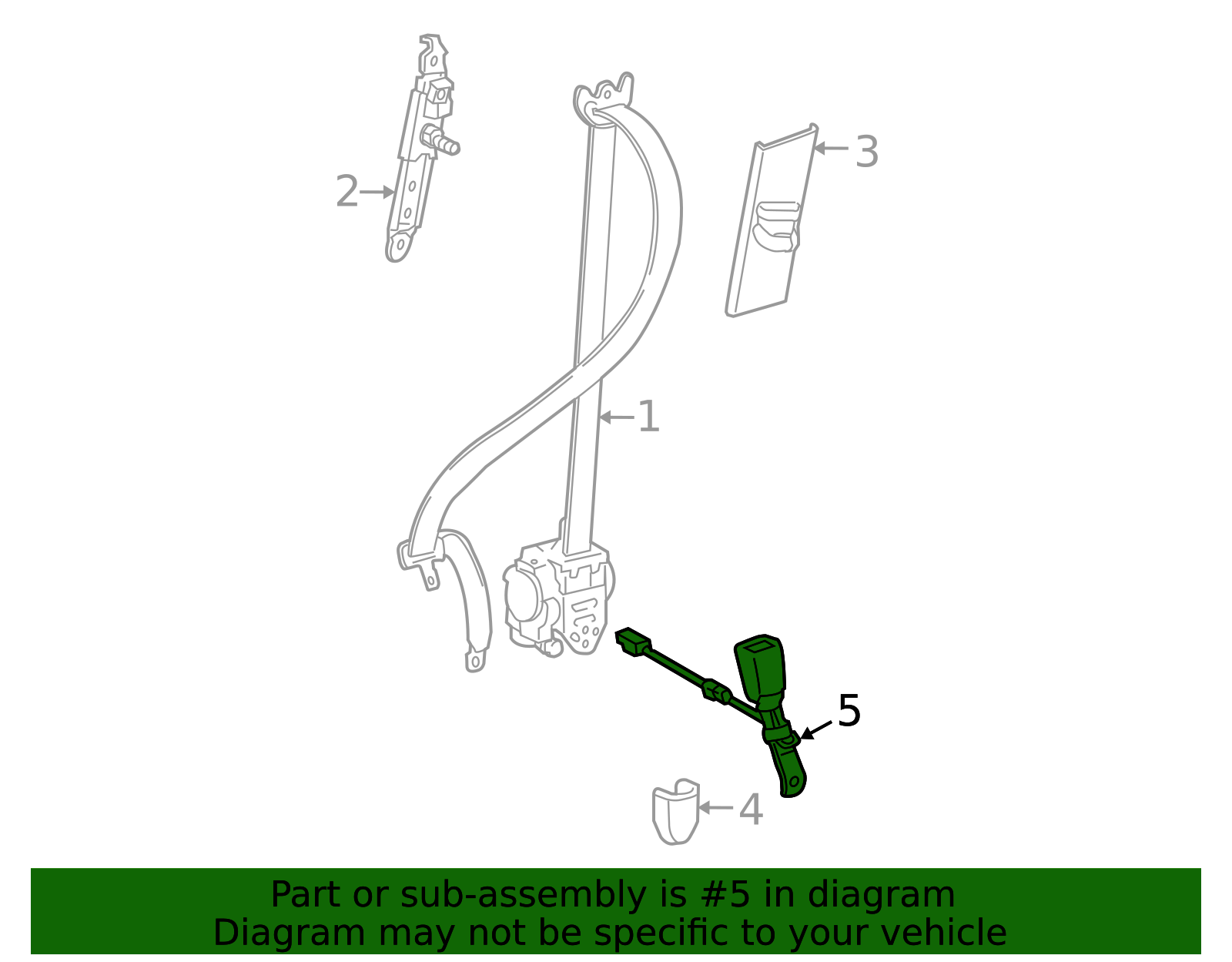 73240-0C081-C0 - Buckle 2018-2022 Toyota Sequoia | Bam Wholesale Parts