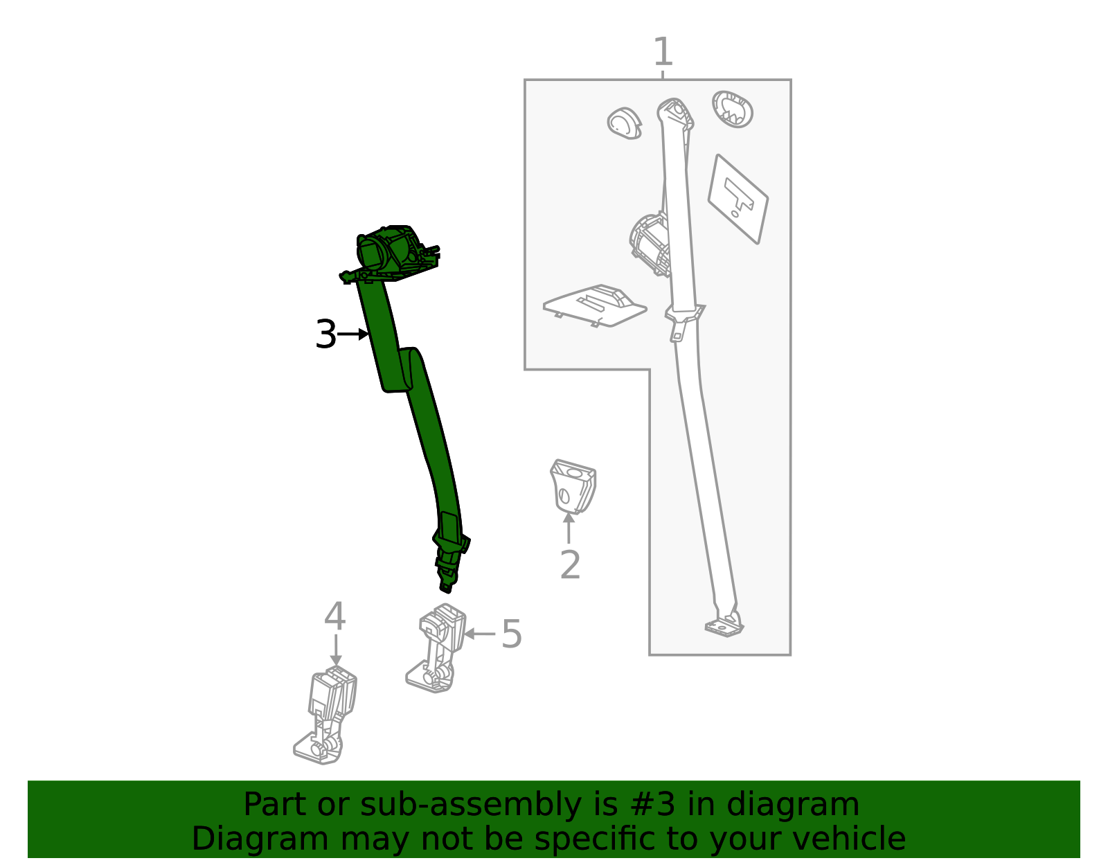 2025 Cadillac Outer Belt Assembly 85676033 | Capital Chevy Parts