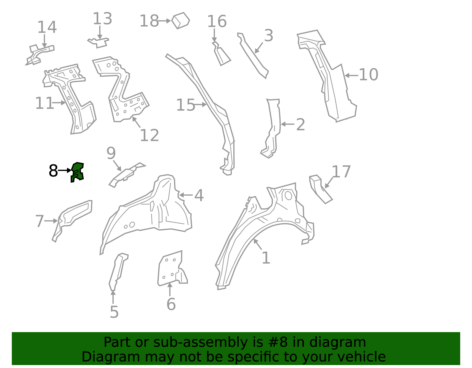 616560r030 - High-Quality Wheel Housing Bracket for 2013-2018 Toyota ...